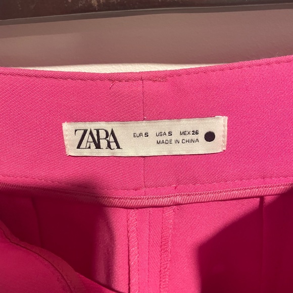 Zara | Pants & Jumpsuits | Zara Pink Trousers | Poshmark